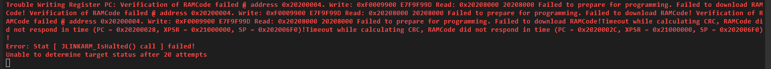 ccs烧录出现无法识别RAMCode的错误_编程语言-CSDN问答