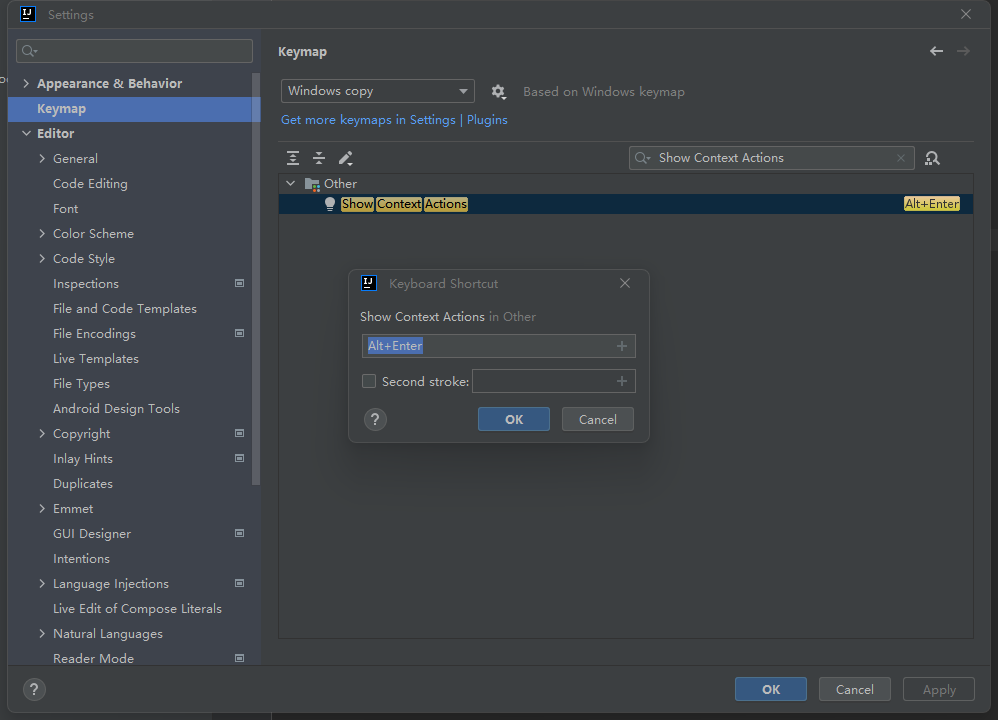 IDEA里Java开发，快捷键alt+enter无法使用，是什么原因？_编程语言-CSDN问答