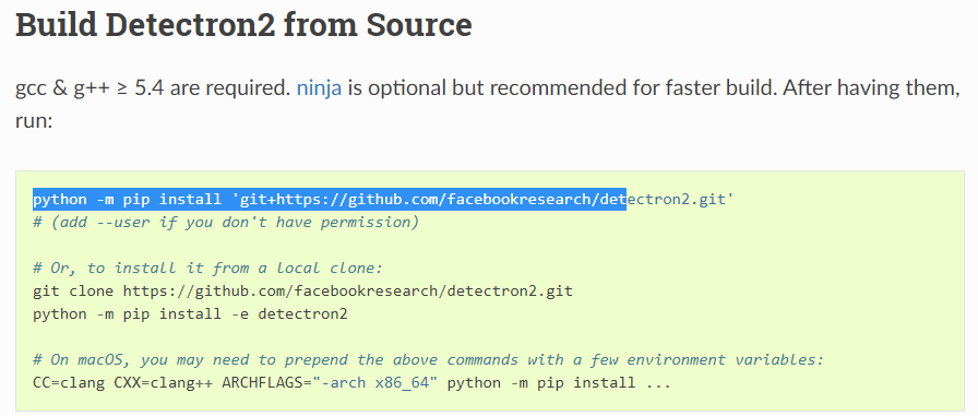 尝试在Anaconda环境中，安装Detectron2时遇到问题_编程语言-CSDN问答