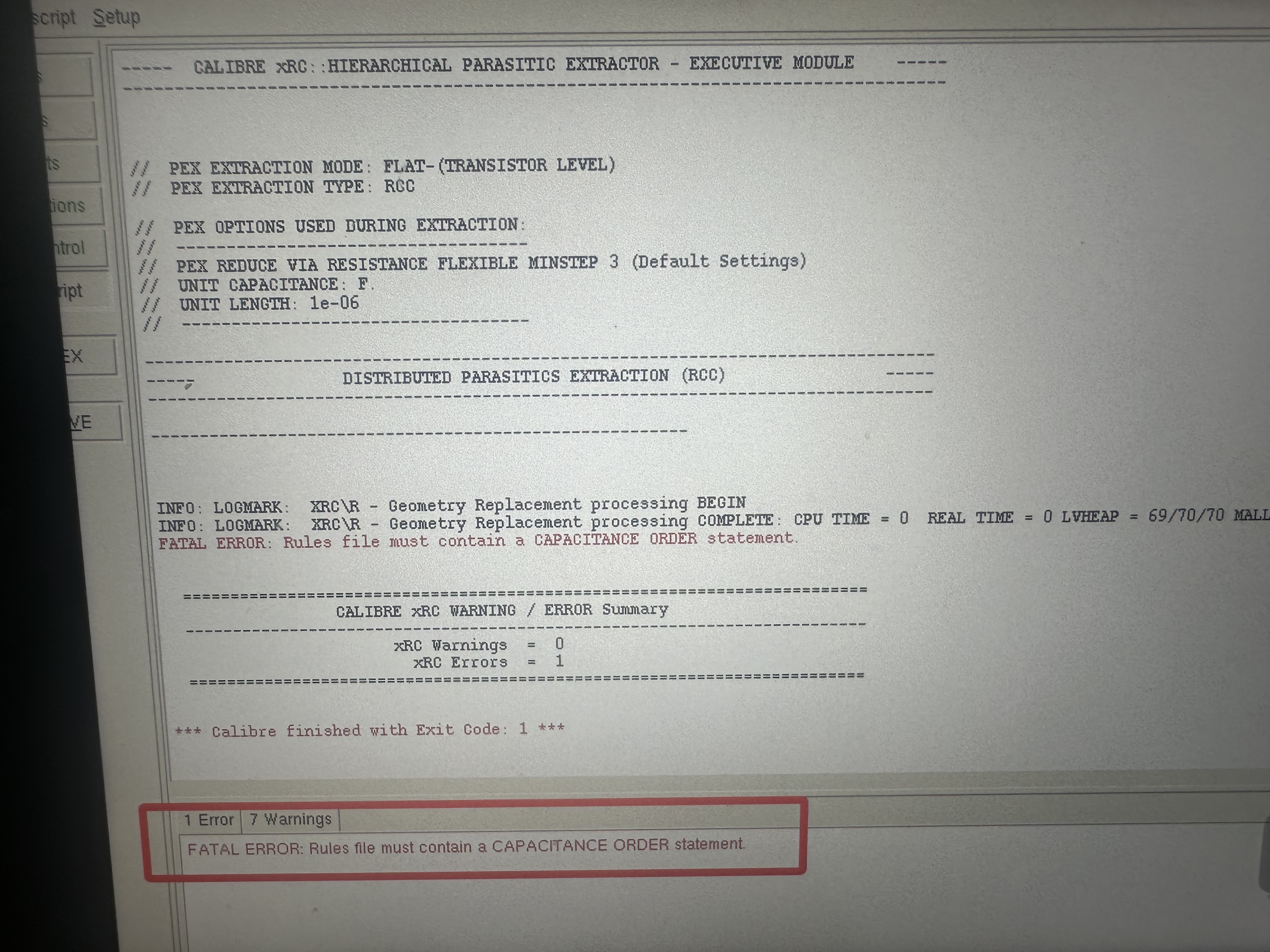 calibre pex 时出现error ,我在include rules.C文件后，还是报错_后端-CSDN问答