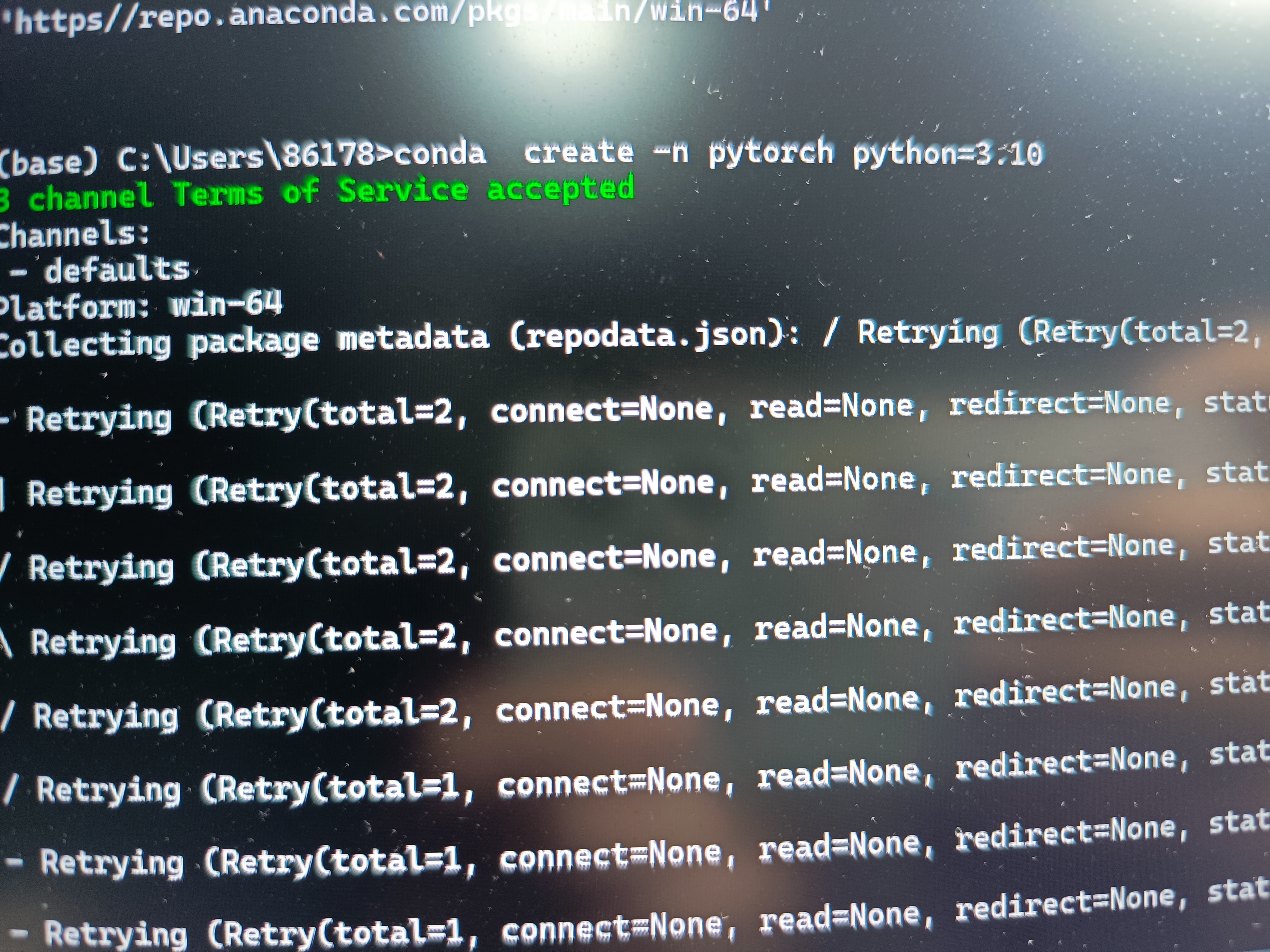 为什么会出现如下我的anaconda prompt中，Python版本读取不成功的问题，Python版本我用了好几个，好像都不能成功_人工智能-CSDN问答