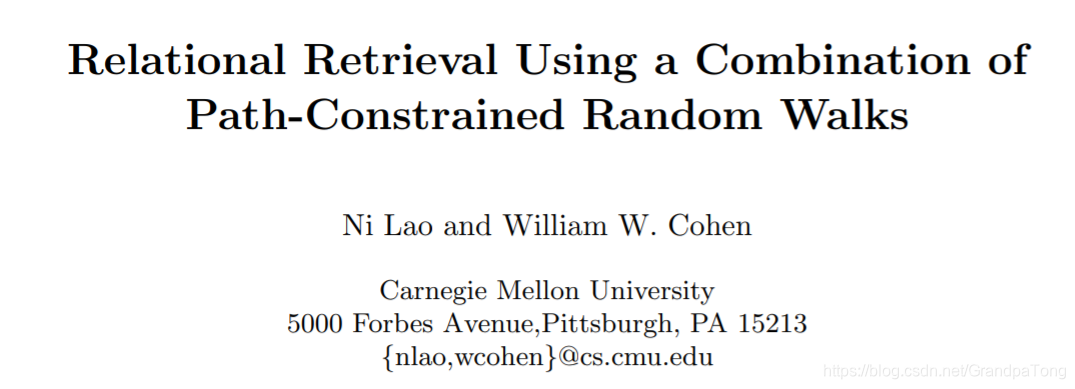 Relational retrieval using a combination of path-constrained random walks-CSDN博客