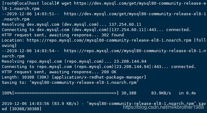 CentOS7.6 在线安装MySQL8.0_centos7.6安装mysql8.0.3-CSDN博客
