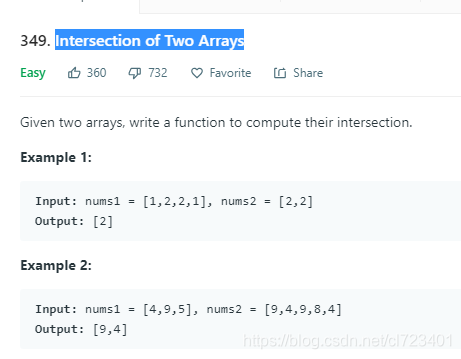 12.LeetCode:Intersection of Two Arrays-CSDN博客