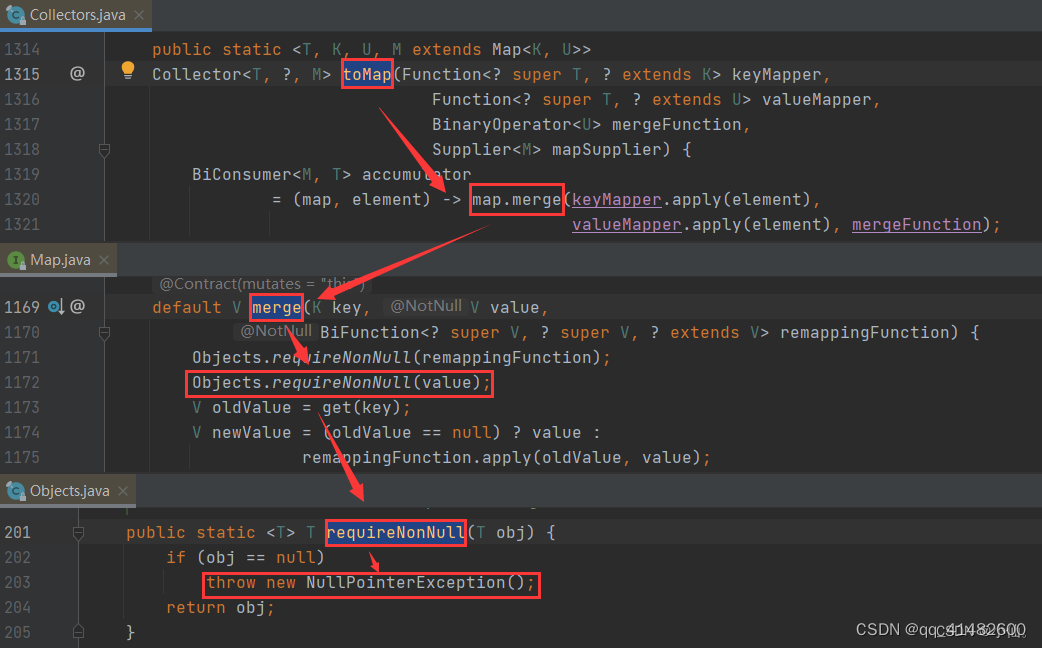 Collectors.toMap的value为空报NullPointerException_collectors.tomap value为空-CSDN博客