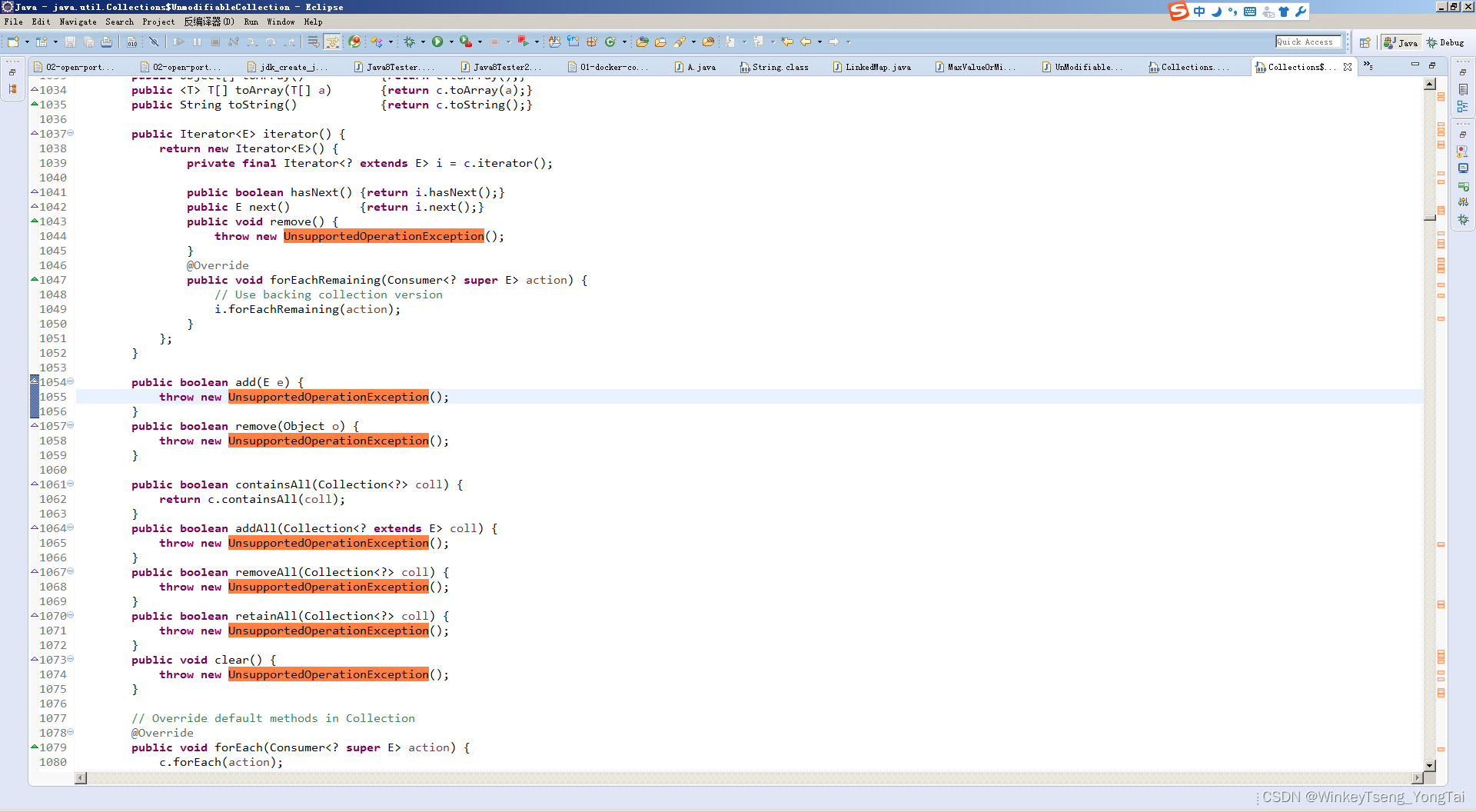 UnModifiableCollection.java_at java.util.collections$unmodifiablecollection.ad-CSDN博客