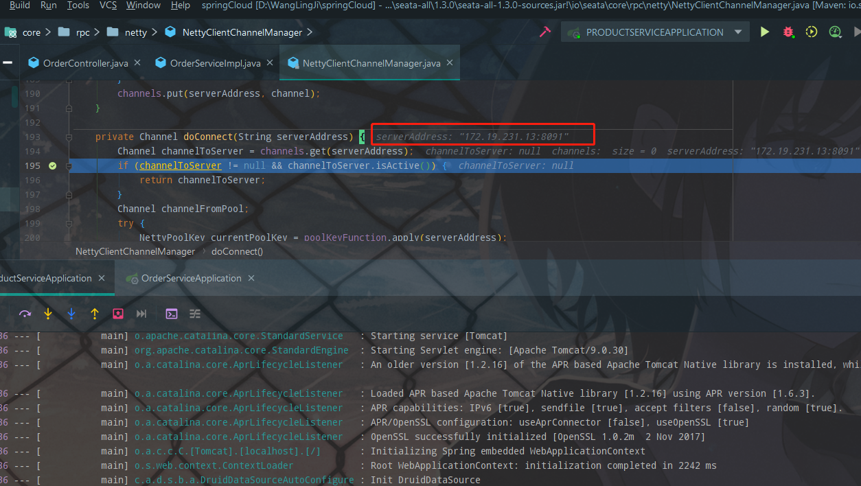 seata1.3.0中 can not register RM,err:can not connect to services-server._0101 can not connect to ...
