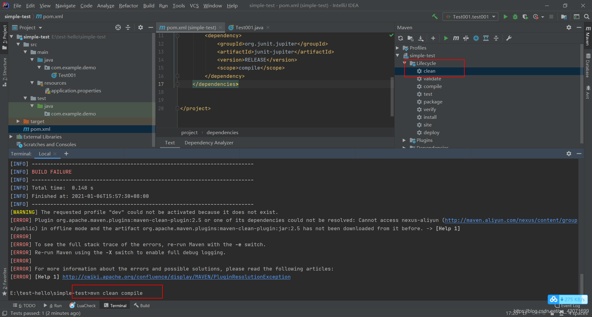 我的常见问题记录_dependencies.dependency.version' for org.junit.jup-CSDN博客