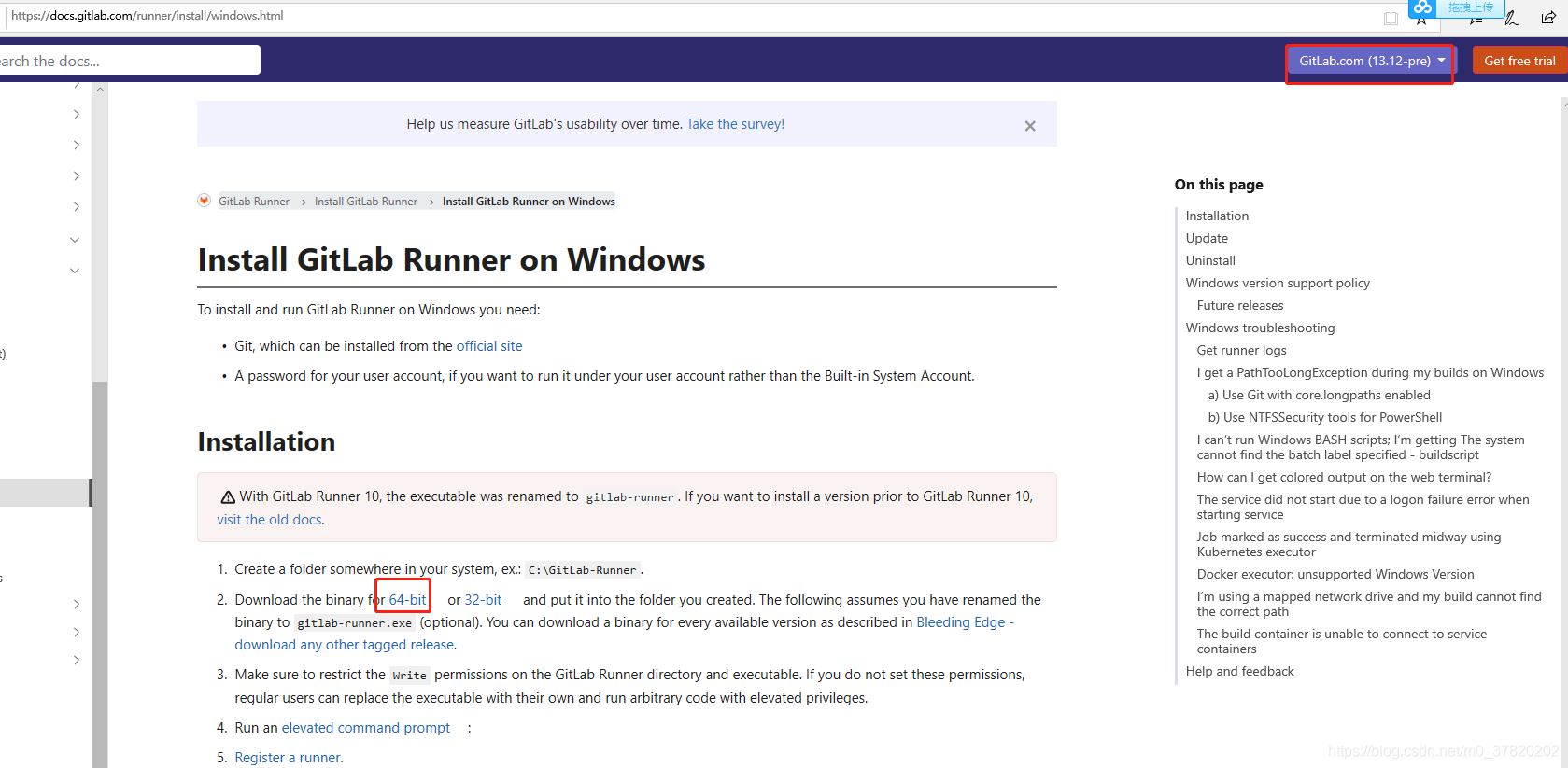 Gitlab流水线搭建_gitlab-runner 用户已存在-CSDN博客