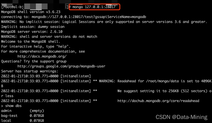 CentOS 安装 MongoDB 客户端（命令行shell）_sentos mongodb 安装shell-CSDN博客