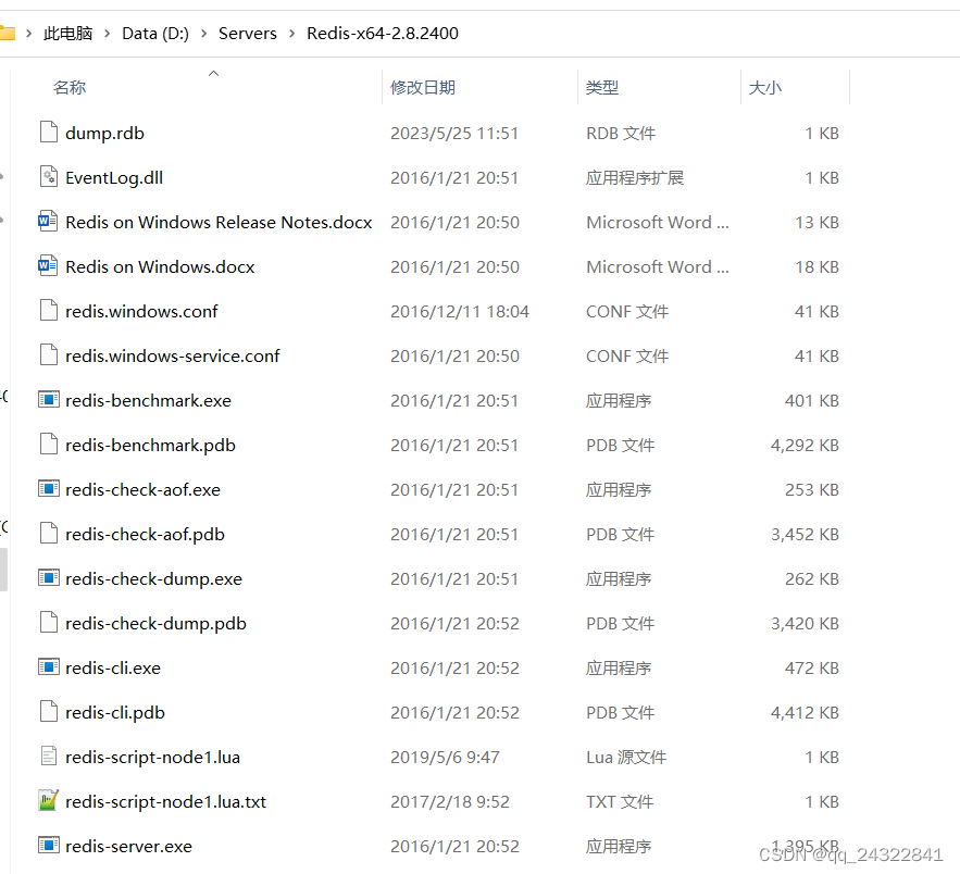 window安装redis及配置redis服务_redis-server.exe redis.windows.conf-CSDN博客