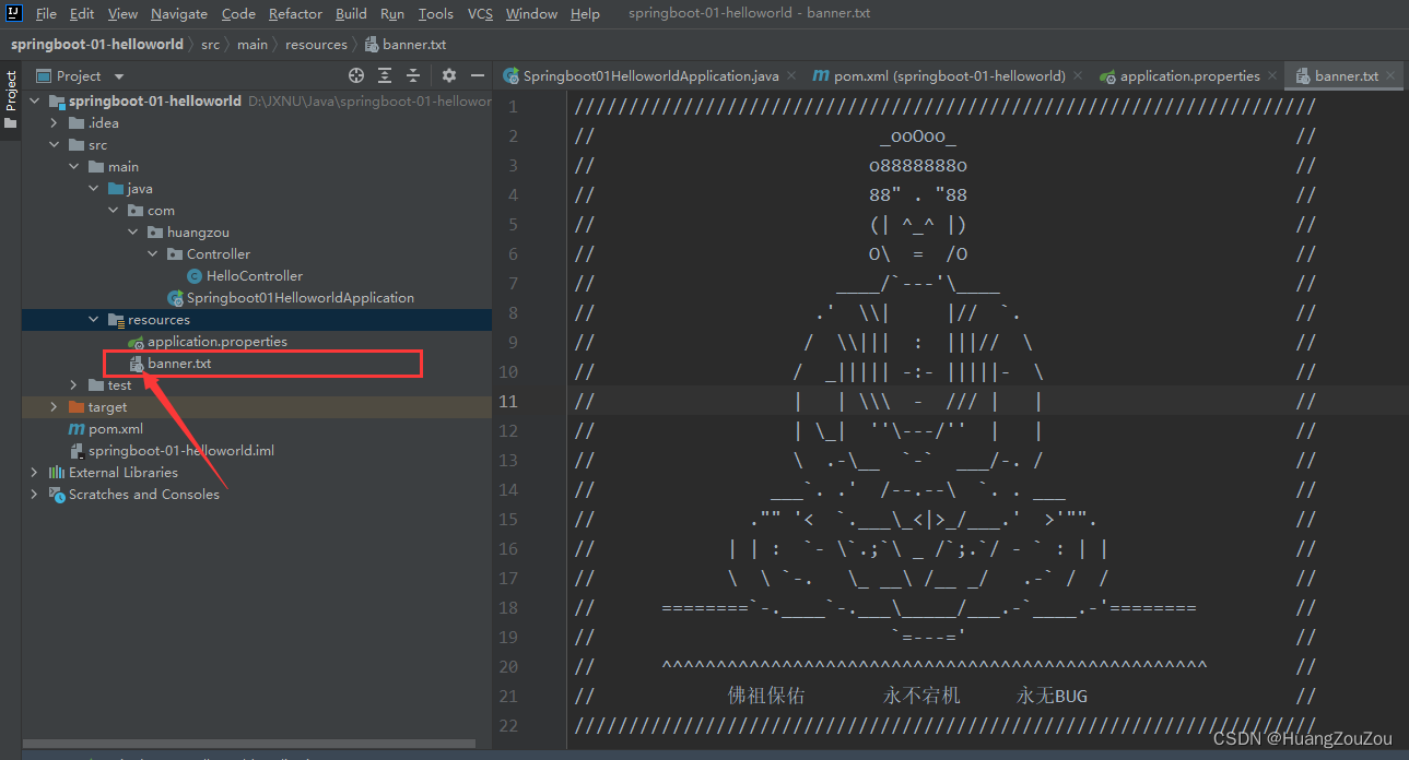 IDEA创建SpringBoot项目、修改SpringBoot中的banner_idea banner-CSDN博客