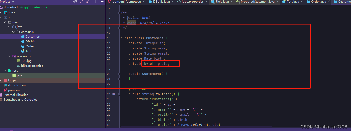 JDBC操作BLOB类型字段_jdbctemplate 读取blob-CSDN博客