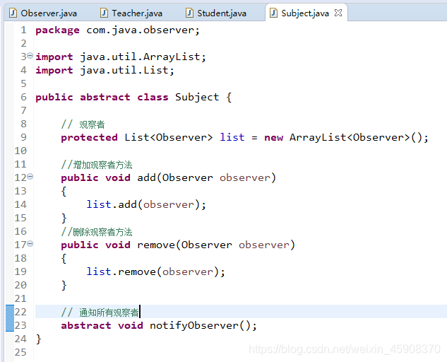 Java23种设计模式——18.行为型模式之观察者模式_设计模式抽象主题角色-CSDN博客