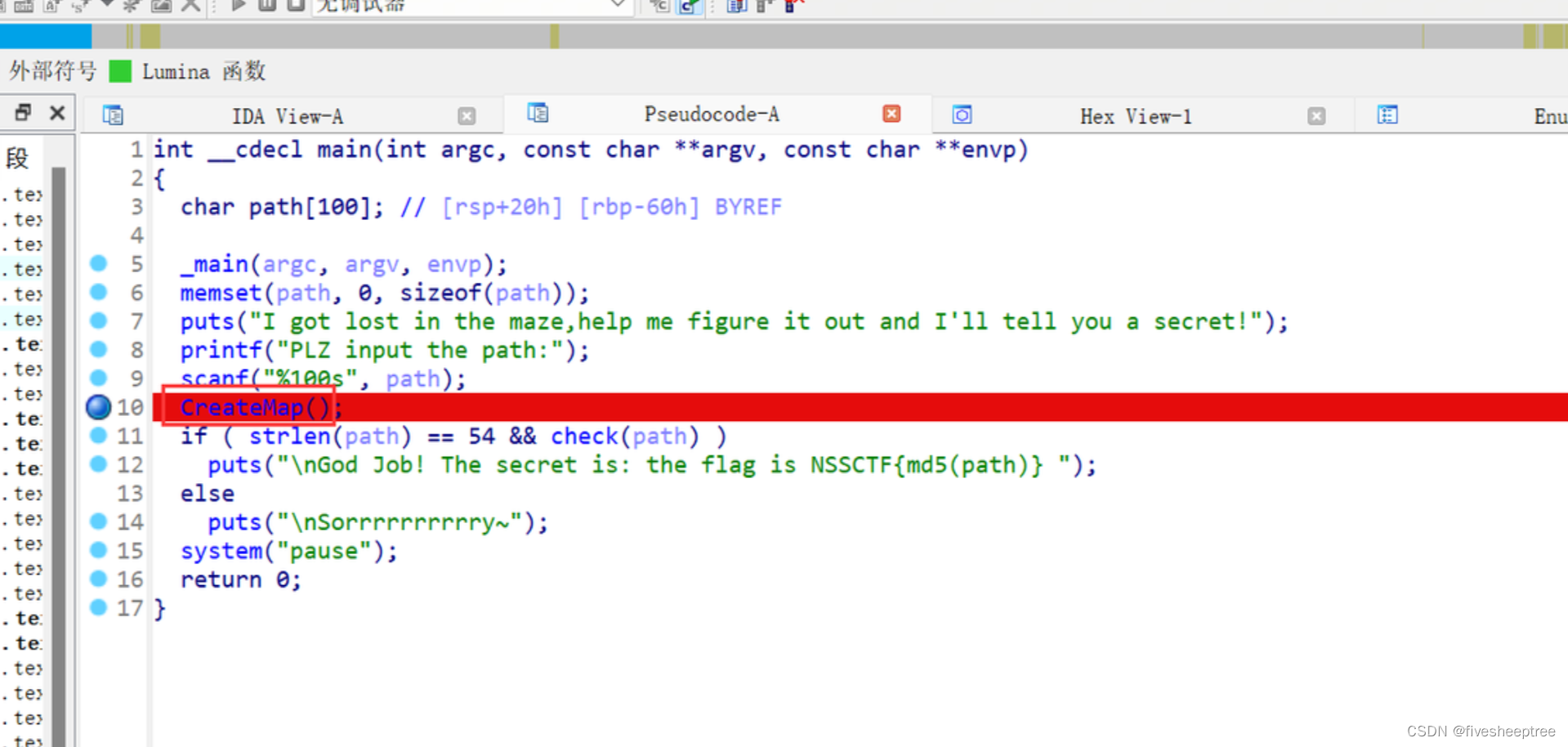 NSSCTF逆向刷题记录_[litctf 2023]snake-CSDN博客