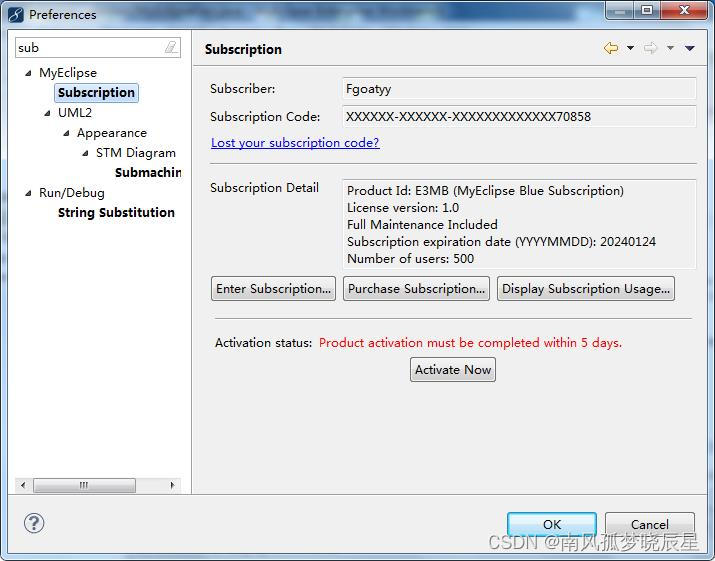 MyEclipse提示过期,MyEclipse Subscription Expired解决方案_myeclipse过期-CSDN博客