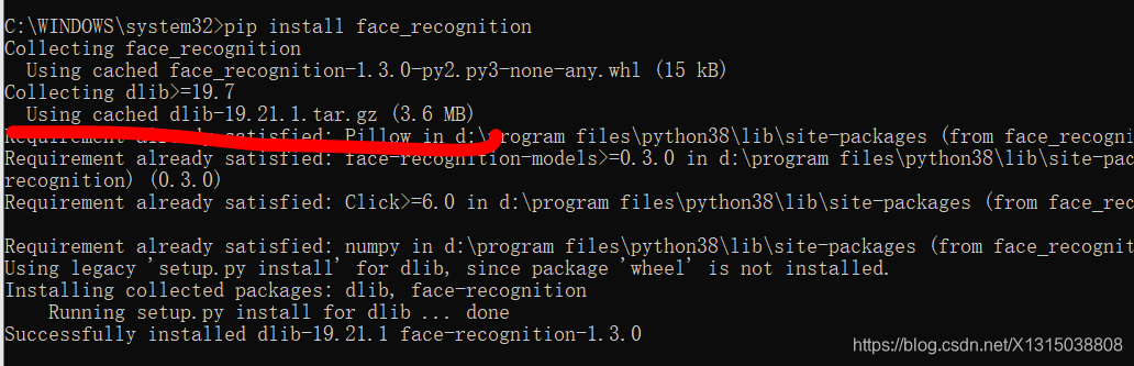 win10用pip安装face_recognize_pip install recognize-CSDN博客