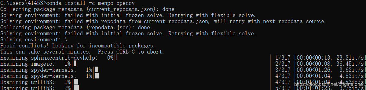 Win10，在Anaconda中安装opencv（cv2）并在jupyter notebook中使用_windows安装opencv ...