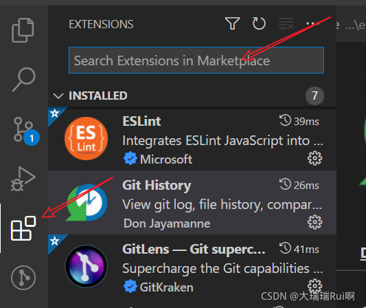 vscode的Git History，GitLens — Git supercharged插件-CSDN博客