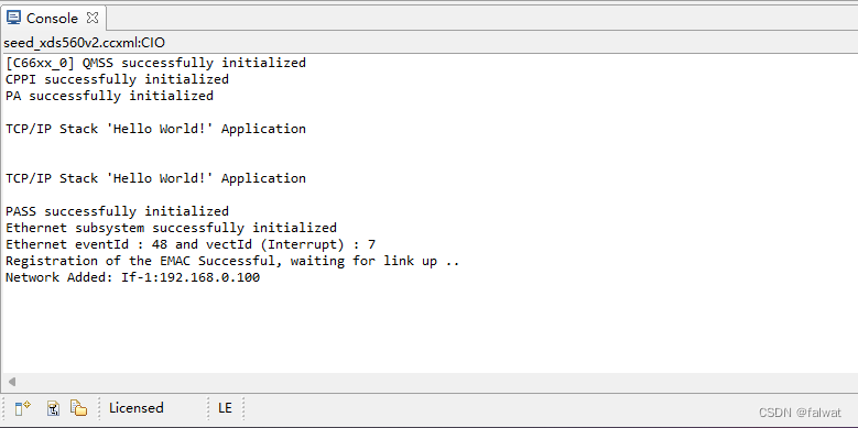 DSP 开发例程(5): tcp_server_dsp以太网tcp模式下发送数据例程-CSDN博客