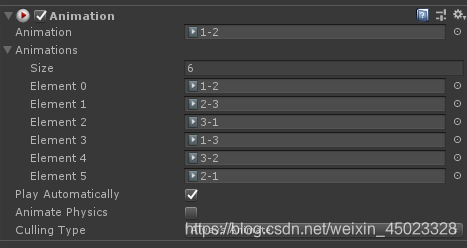 Unity animation组件_unity获得animation组件里的animations-CSDN博客