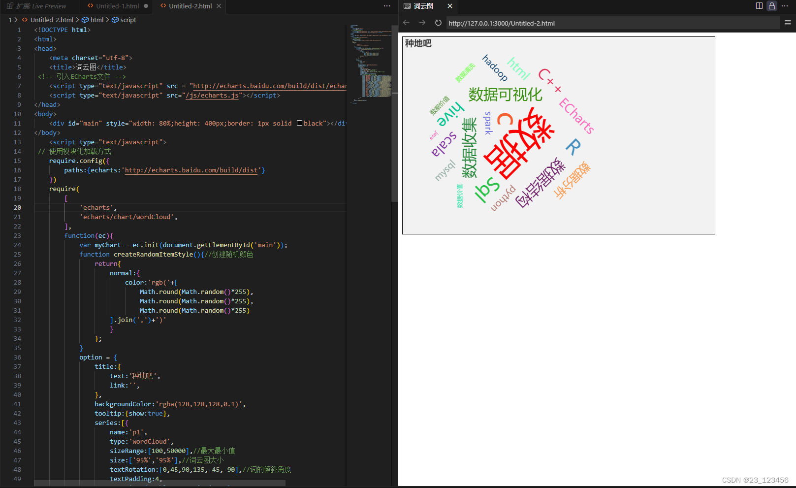 ECharts第四章项目实战_echart第四章实训-CSDN博客
