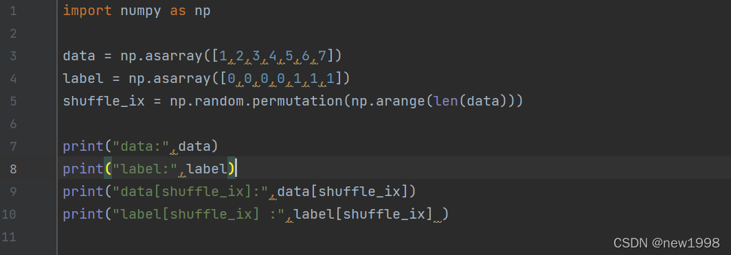 np.random.permutation函数的使用_np.rpermutation-CSDN博客