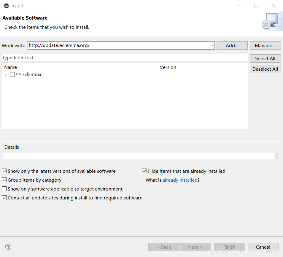 如何在Eclipse中安装EclEmma插件_eclemma 安装路径-CSDN博客