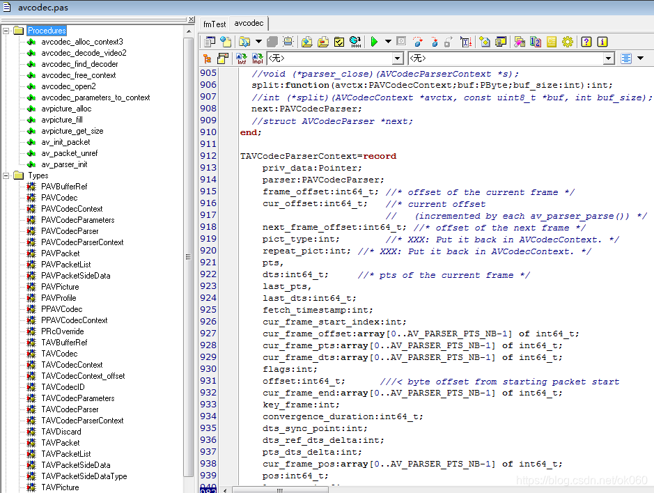Ffmpeg 部分api Delphi 版delphi Ffmpeg Csdn博客 8815