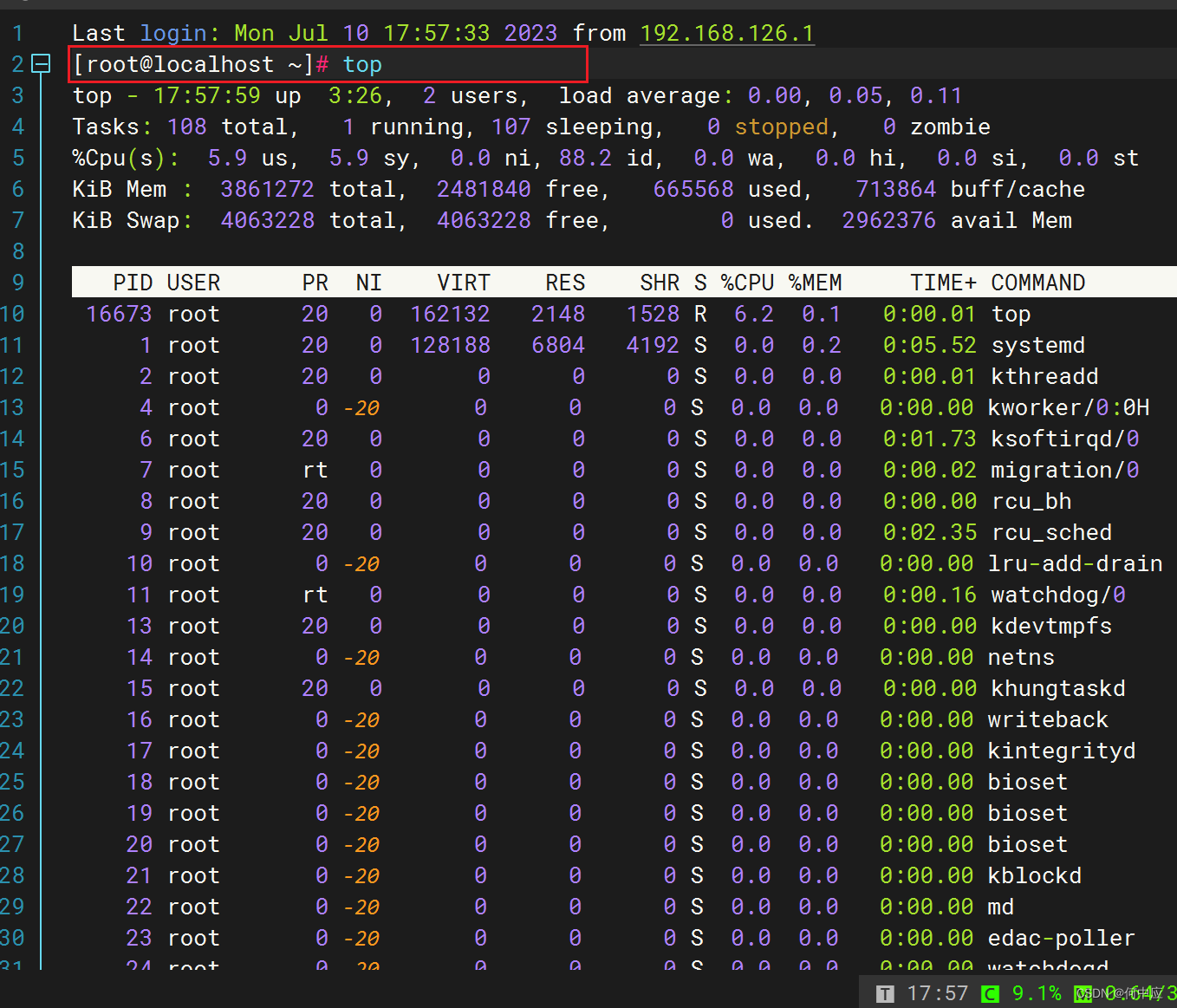 Linux常用命令_windterm监控占用-CSDN博客