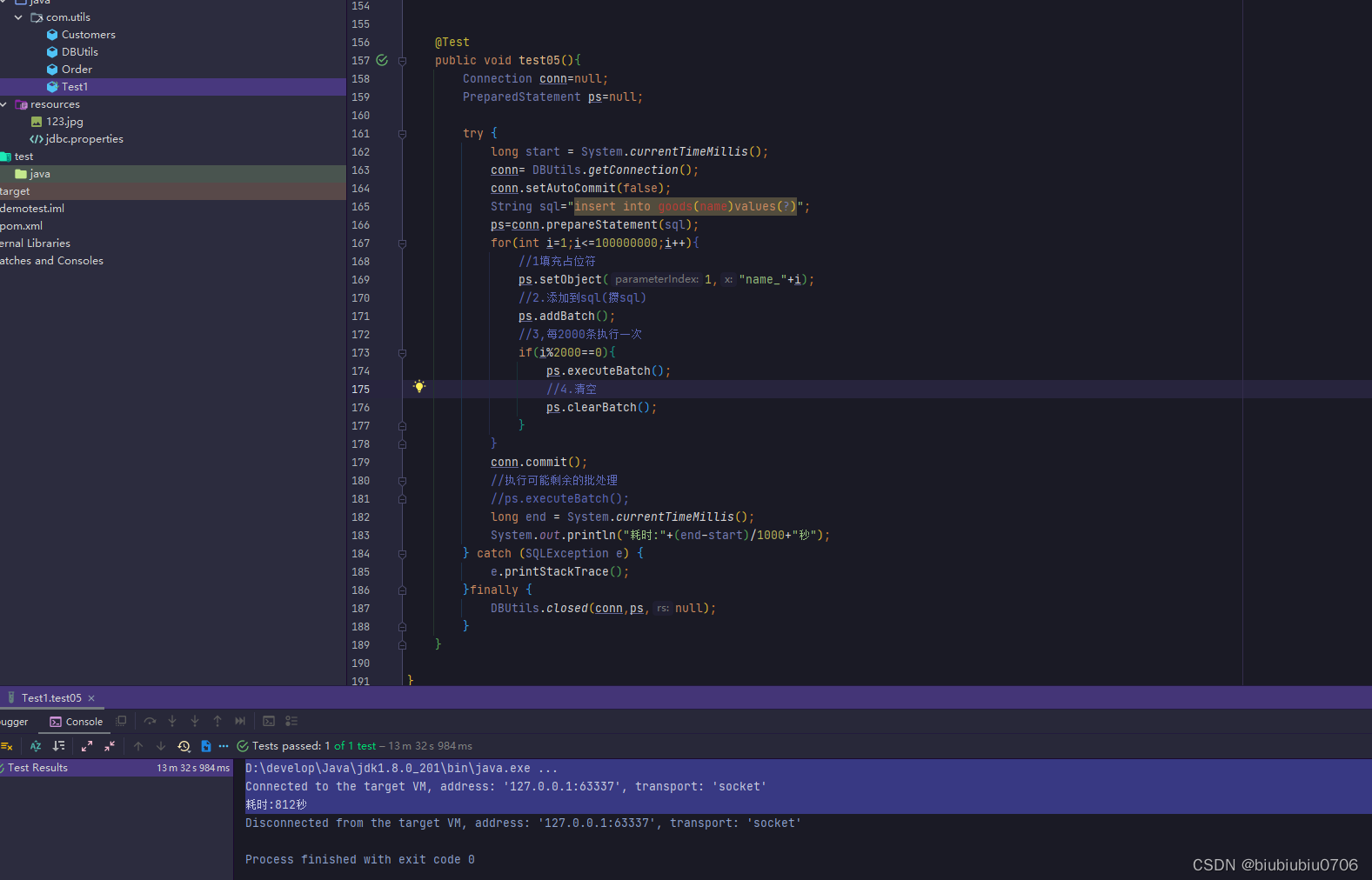 JDBC批量插入数据_jdbc 批量insert 参数配置-CSDN博客