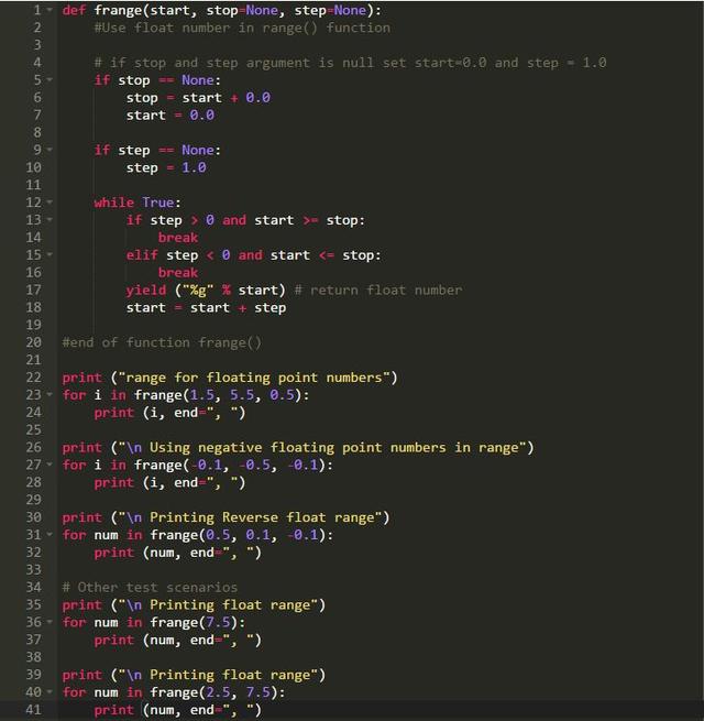Python如何生成一系列浮点数（含例子）python Range 浮点数 Csdn博客 3836