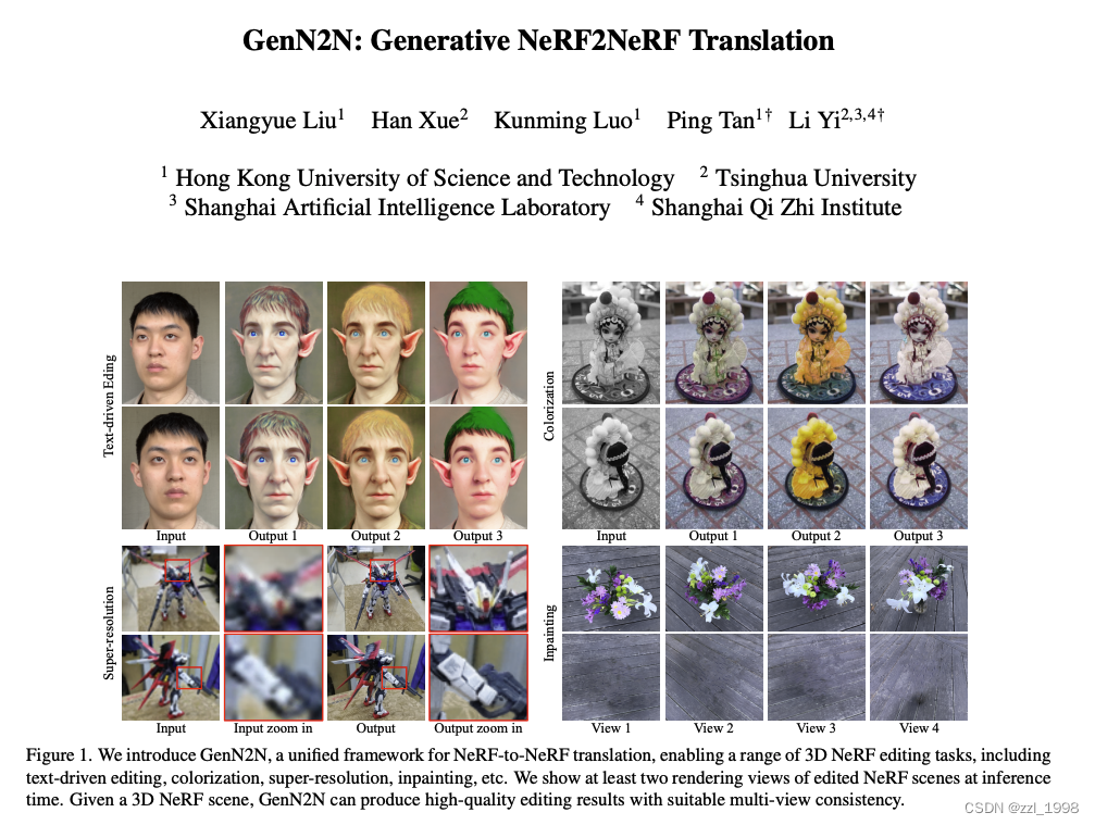 [CVPR-24] GenN2N: Generative NeRF2NeRF Translation-CSDN博客