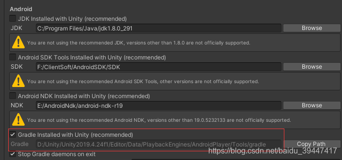 Unity 2019.4 安卓Grade Build Faile_could not resolve all artifacts for configuration -CSDN博客