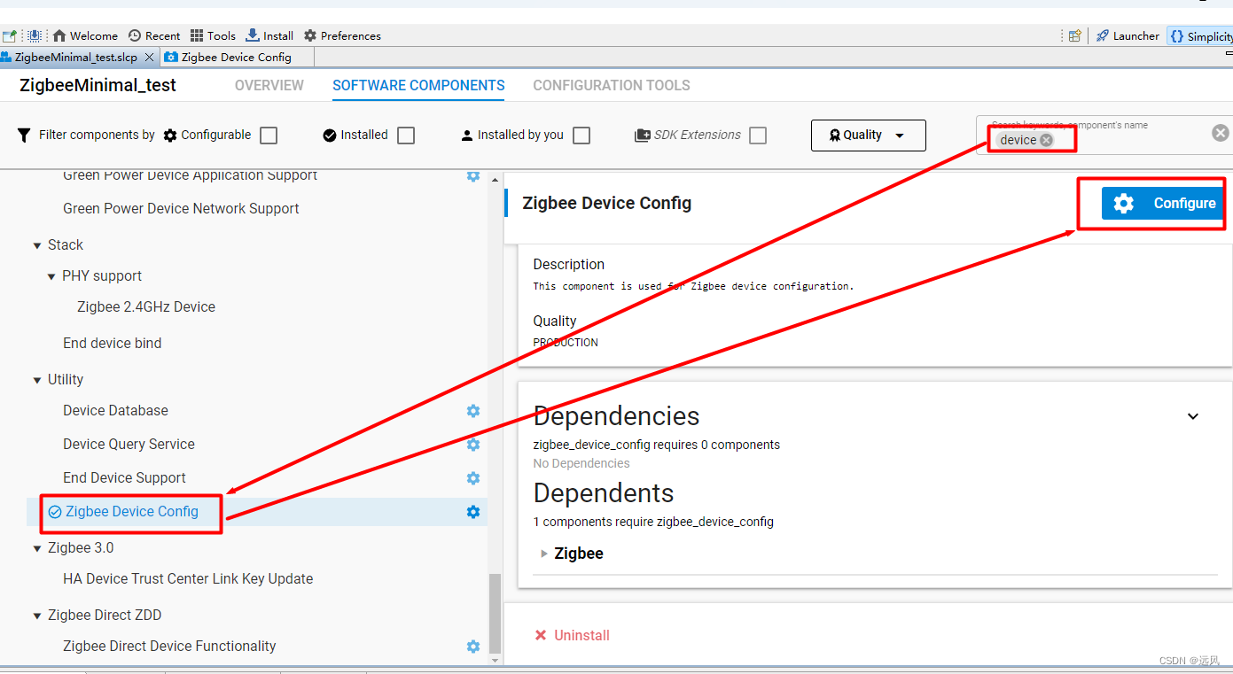 simplicity studio 设置ZIGBEE设备类型报错_error : zigbee pro stack component supports only c-CSDN博客
