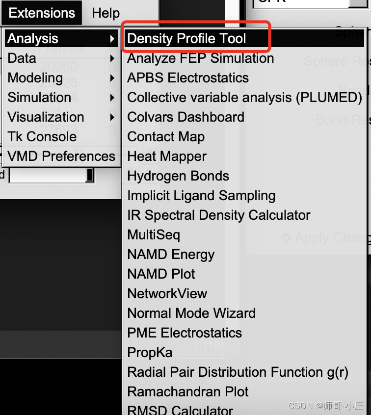 mac：vmd中安装密度分析插件（vmd density profile tool）_vmd如何加载插件-CSDN博客