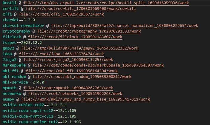 pip freeze 导出的requirements.txt文件含有 @file_pip freeze >requirement.txt-CSDN博客