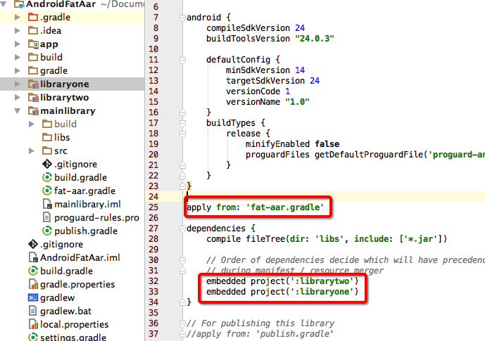 Android多模块构建合并aar解决方案_多module使用fat-aar合并-CSDN博客