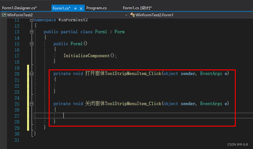 【26】C# 窗体应用WinForm ——【右键菜单栏ContextMenuStrip属性、方法、应用】、状态栏菜单StatusStrip ...