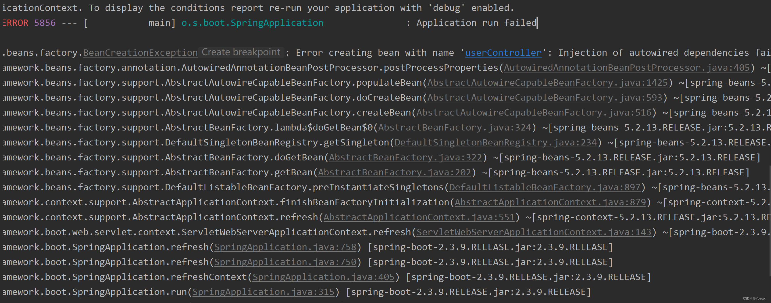 IDEA报错：Injection of autowired dependencies failed；_injection of autowired dependencies failed ...