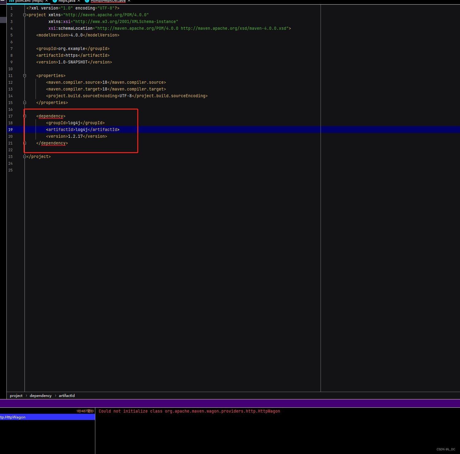 maven 下载依赖时一直报错_maven下载失败报could not initialize class org.apache.ma-CSDN博客