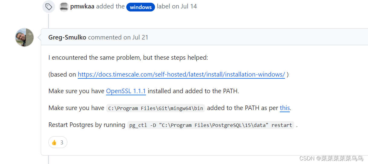 TimescaleDB “PostgreSQL/14/lib/timescaledb-2.12.2.dll“: The specified module could not be found ...