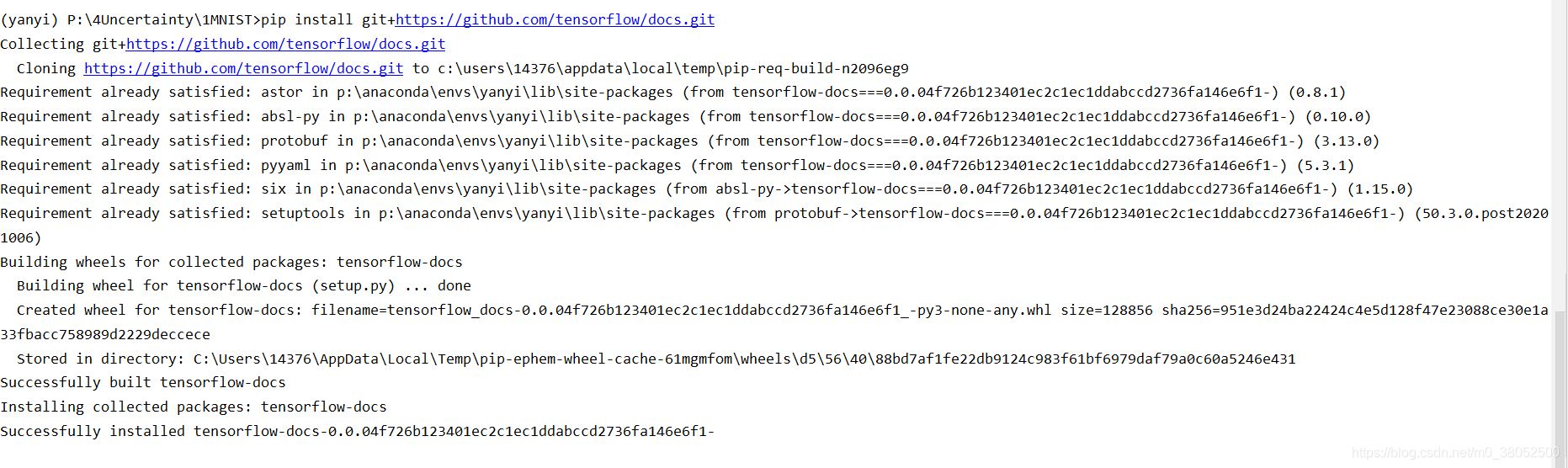 pip 安装 tensorflow_docs 的说明_安装tensorflow-docs-CSDN博客