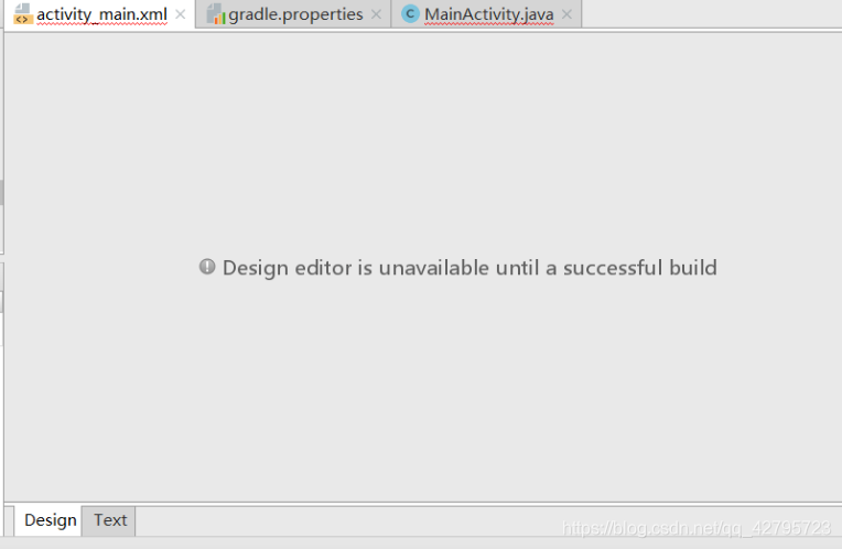 Android bug篇（一） design editor is unavailable until after a successful project sync-CSDN博客