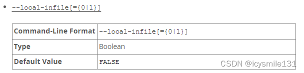MySQL中的客户端选项（三）_mysql --local-infile-CSDN博客