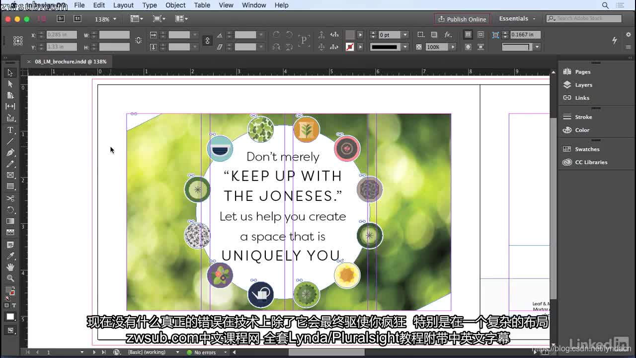 InDesign CC 2017 Essential Training InDesign CC 2017基础教程 Lynda课程中文字幕-CSDN博客