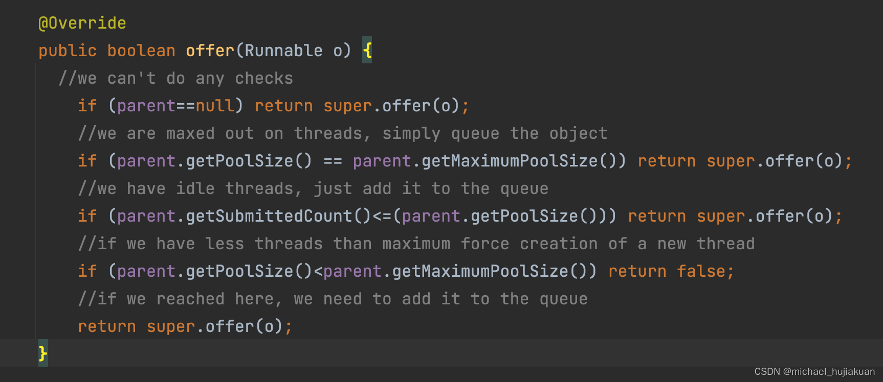 ThreadPoolExecutor_threadpoolexecutor中核心线程空闲时在做什么-CSDN博客