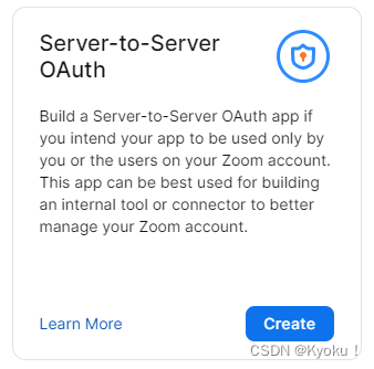 Zoom通过Server-to-Server OAuth方式实现会议预定-CSDN博客