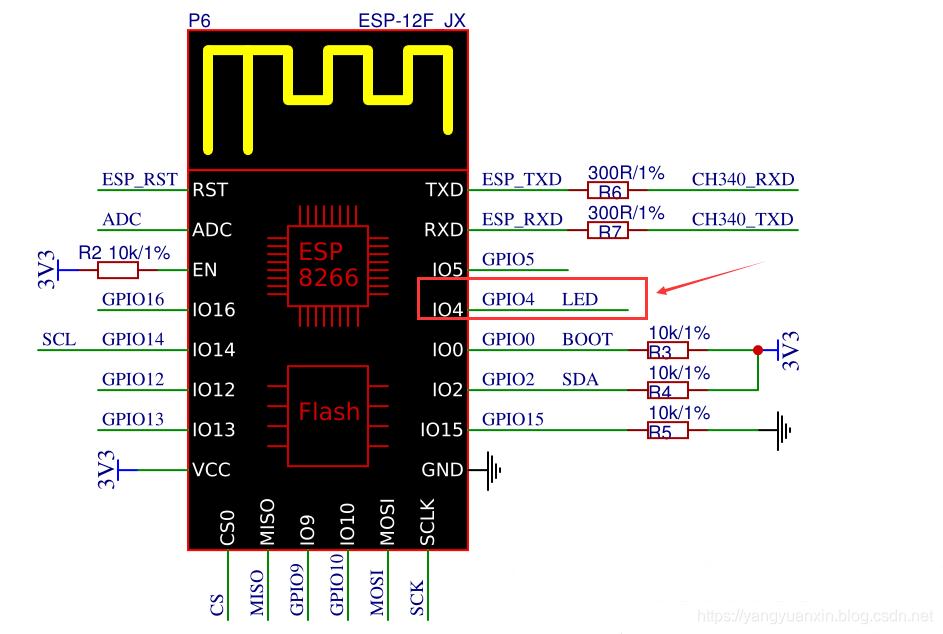 ESP8266固件SDK开发之点亮开发板上的LED灯(基于ESP-12F)_esp12f sdk-CSDN博客